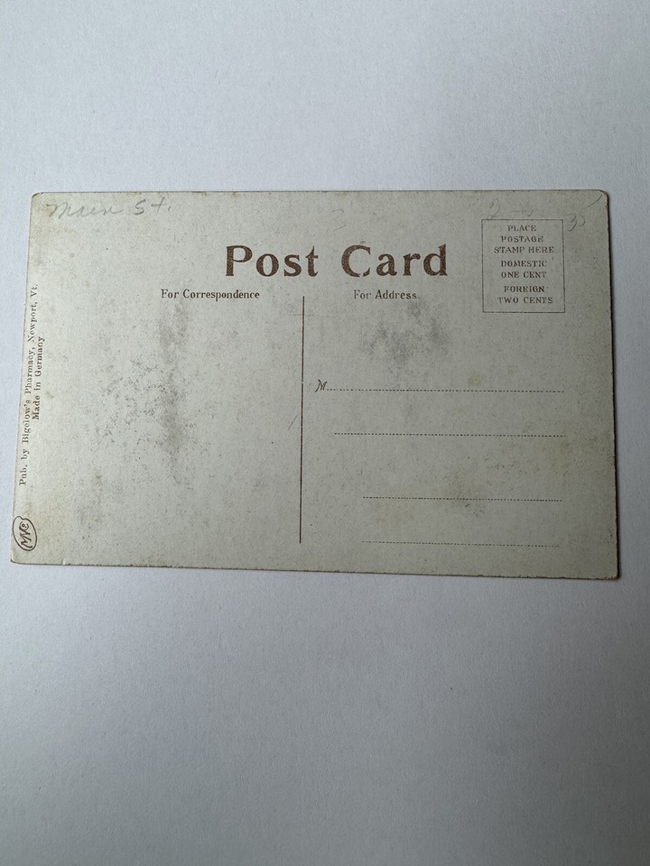West Derby, VT - Main Street c1910 Vermont Postcard | eBay