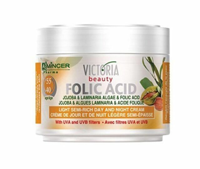 Victoria Beauty Folic Acid Mature Skin Anti-Wrinkle Day and Night Cream ...