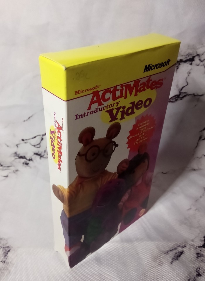 Microsoft Actimates Introductory Video VHS Barney & Friends 1999 VHS ...