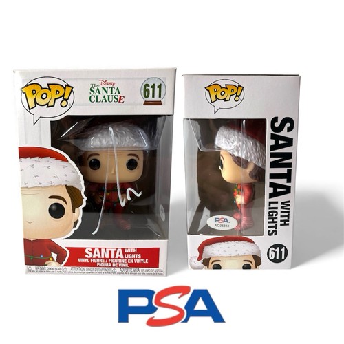 Tim Allen Signed "The Santa Clause" 611 Santa With Lights Funko PSA DNA ...