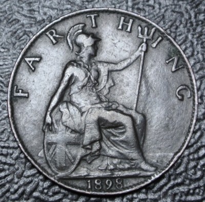 1898 GREAT BRITIAN - FARTHING - BRONZE - Victoria - Nice Details | eBay