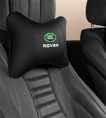 2Pcs Black Car Neck Pillow Cushion Headrest Pillows For Land Rover Real ...
