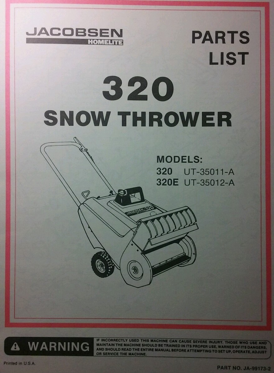 Jacobsen Snow Blower Parts Manual Jacobsen Sno Burst Revival | My