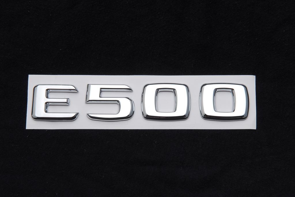 Trunk Rear Emblem Badge Chrome Letter E 500 fits Mercedes W211 W212 E ...