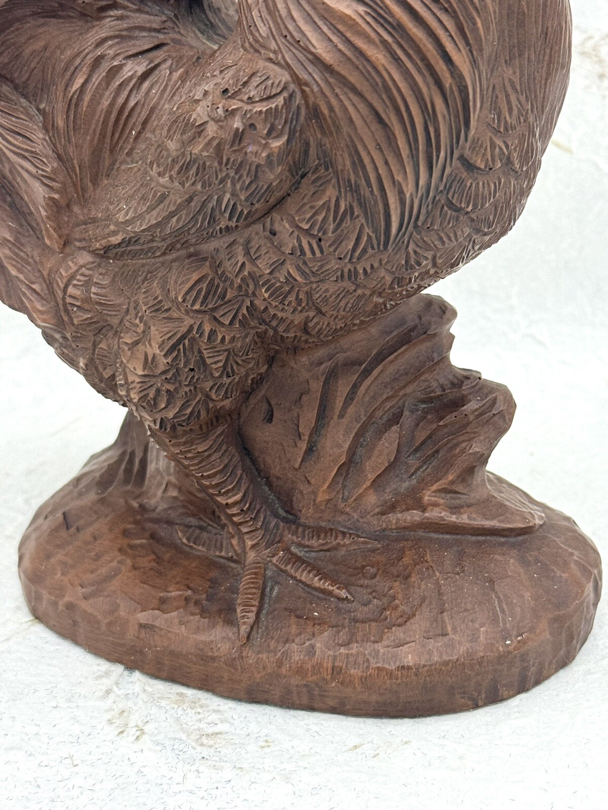 Red Mill Rooster Pecan Shell Sculpture / Wooden Rooster Figurine 7 ...