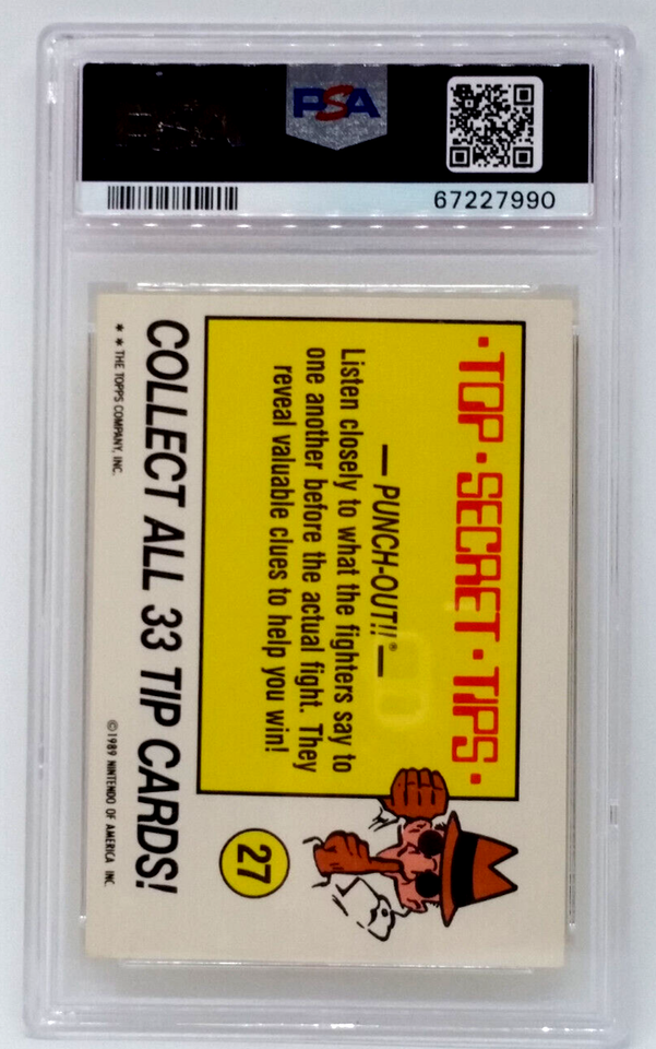 1989 Topps Nintendo Game Tip Stickers #27 We've Got A Score... - PSA 9 ...