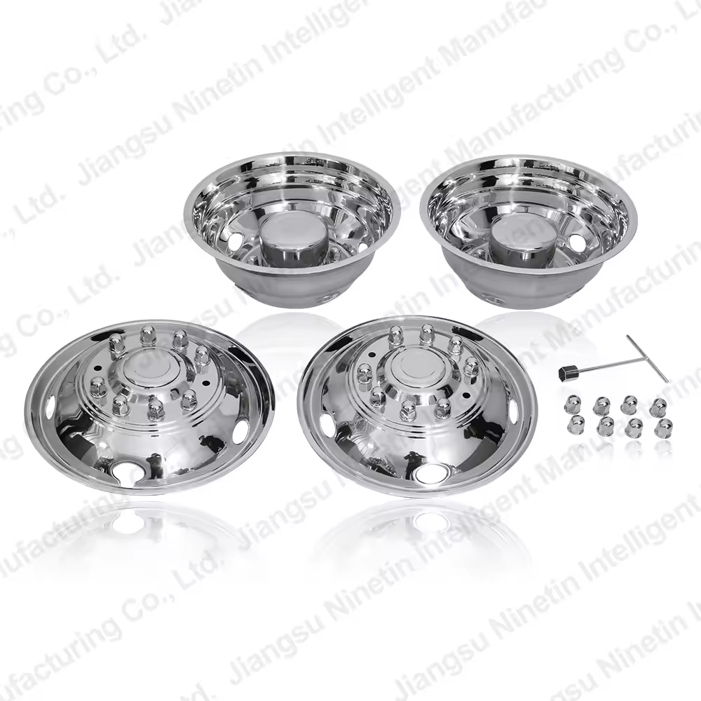 Wheel Cover 4pcs 16inch Stainless Steel Dually Wheel Simulators For ...
