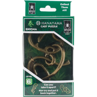 HANAYAMA LEVEL 6 CAST METAL BRAIN TEASER PUZZLE - ENIGMA | eBay