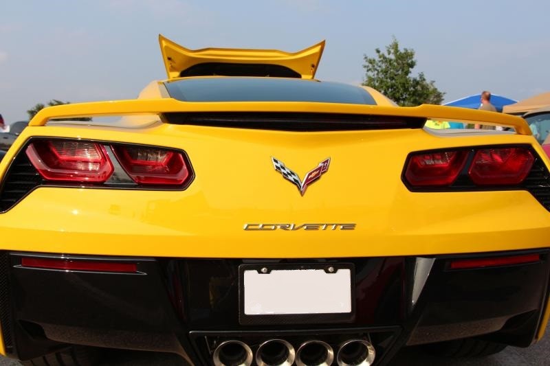 2014+Up Unpainted 2-Post Spoiler For Chevrolet Corvette (C7) High Rise ...