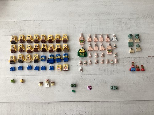 HUGE LEGO SPONGEBOB MINIFIGURE/MINIFIGURES LOT PATRICK SANDY SQUIDWARD ...