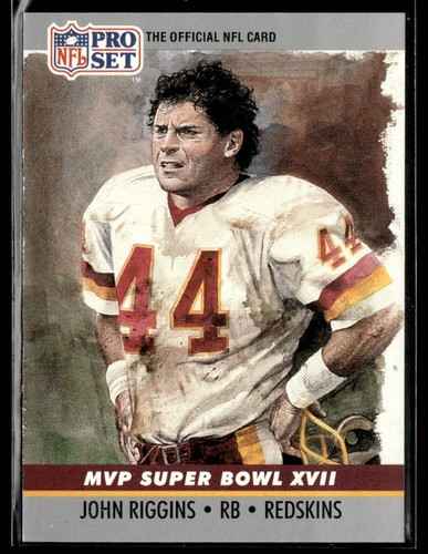 1990 Pro Set #17 John Riggins Super Bowl MVP Collectibles Football Card ...