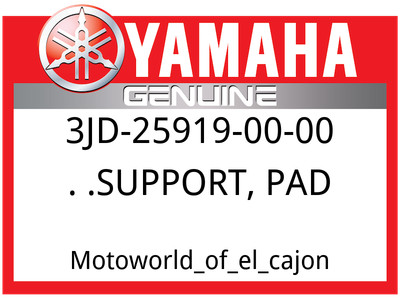 Yamaha OEM Part 3JD-25919-00-00 SUPPORT, PAD | eBay