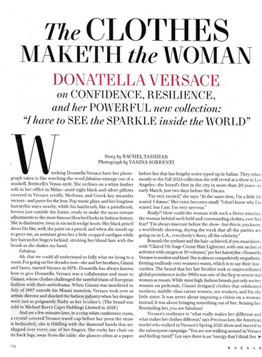 Harper's Bazaar Magazine Brie Larson Summer Fashion Donatella Versace ...