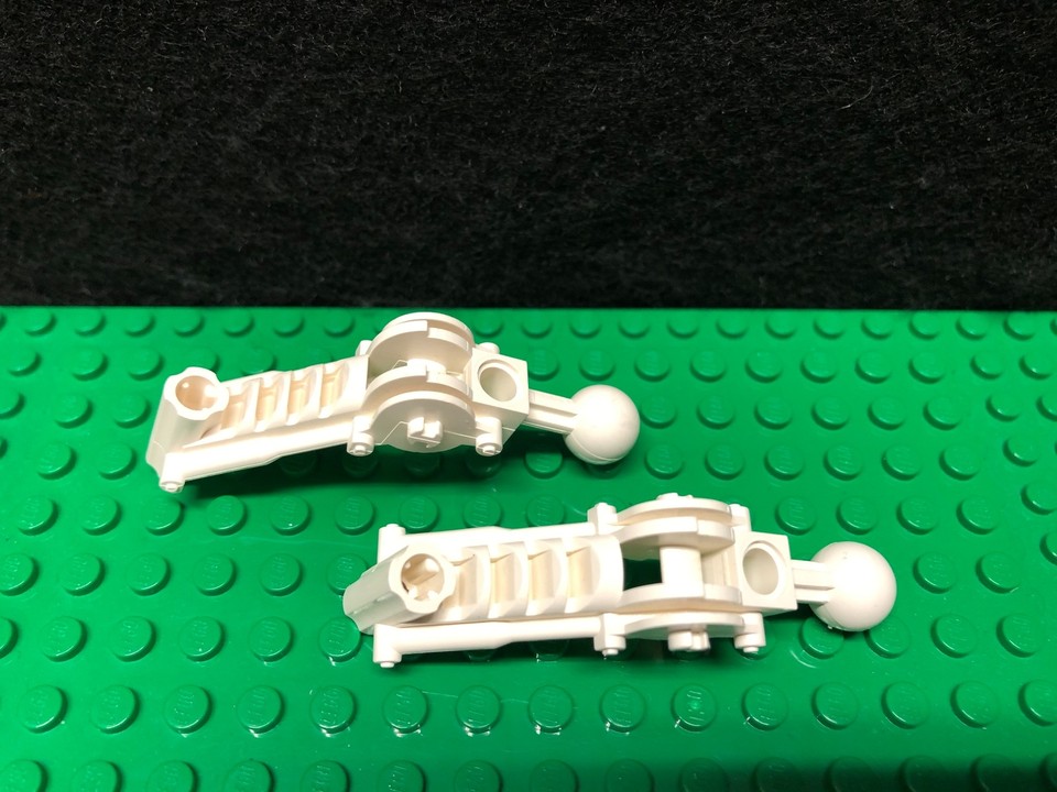 BIONICLE Lego Brand Ball Joint 5x7 Arm dual axle hole x240 32476 White ...