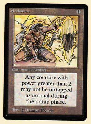 1x Limited Edition Beta Meekstone NM English Magic the Gathering MtG | eBay