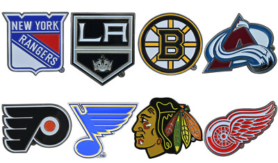 New NHL PICK YOUR TEAMS Auto Car Truck Heavy Duty Color Metal Emblem | eBay