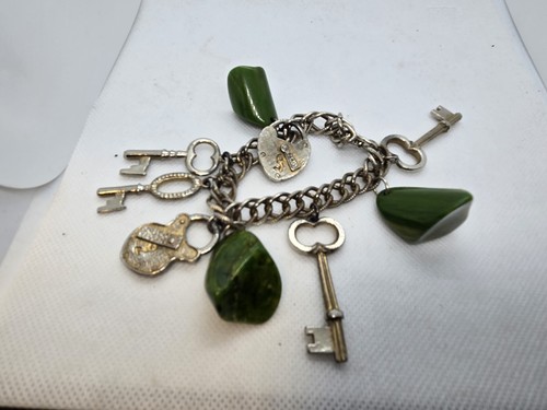 Vintage Chunky Bakelite Bracelet Lock & Key Theme | eBay