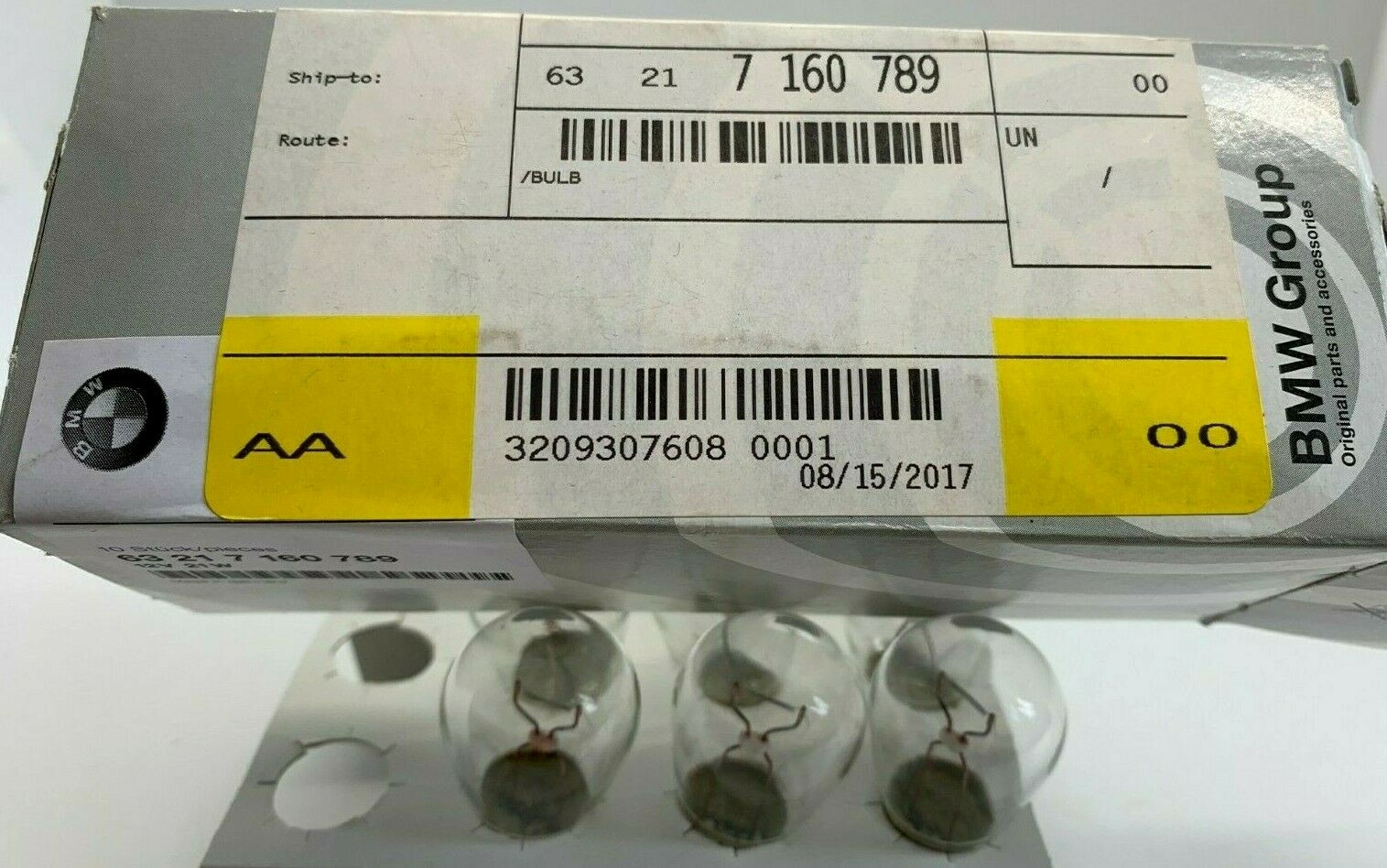 3) NEW OEM BMW Motorcycle Auto Light Bulb Rear Taillight 21W ...