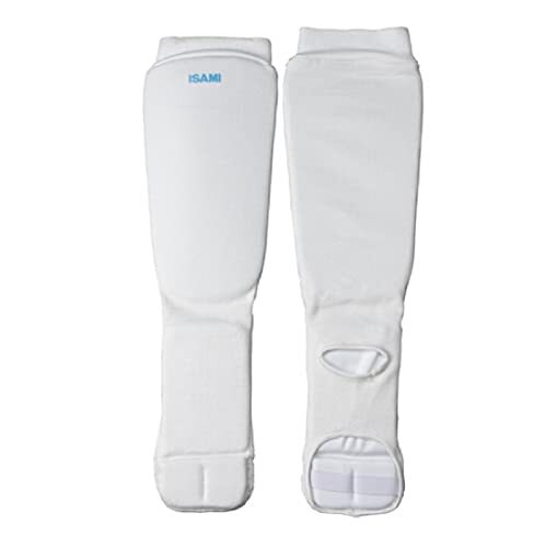 isami L-250 Total Leg Guard Karate Kickboxing Mixed Martial Arts (White ...