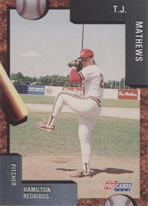 1992 Fleer ProCards Minor League - T.J. Mathews #1588 (RC) for sale ...