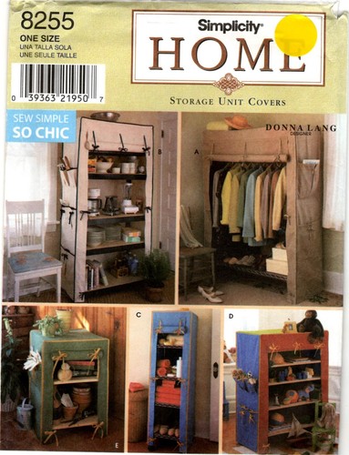 Simplicity 8255 Storage Unit Covers Sewing Pattern Uncut | eBay