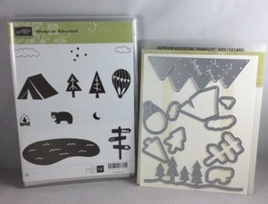ALWAYS AN ADVENTURE Stamp &OUTDOOR ADVENTURE FRAMELIT Stampin Up New ...