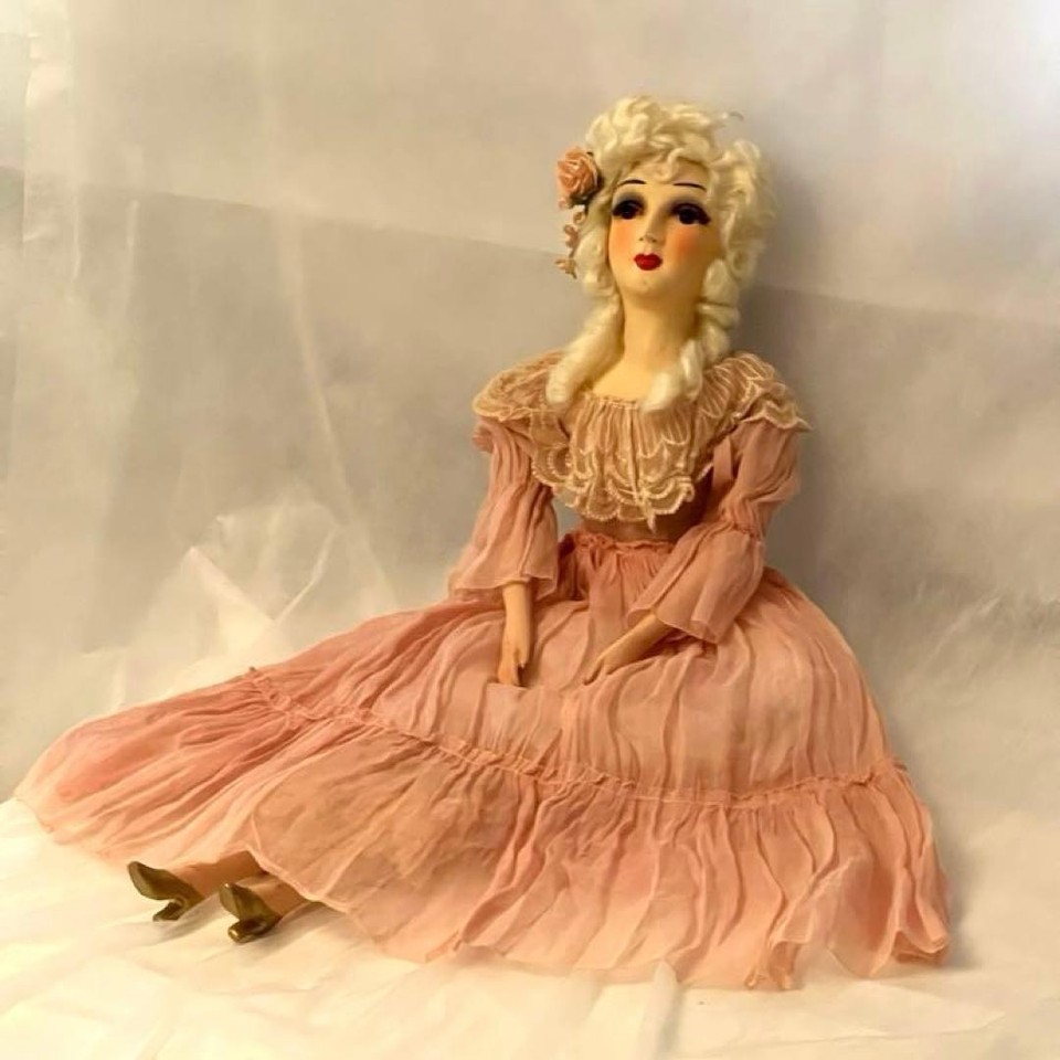 French Antique Boudoir Doll Rococo Fashion Ningyo 28.3inch | eBay