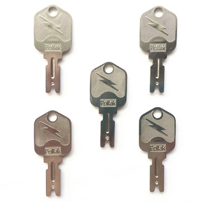 (5) Pollak OEM Forklift Ignition Keys Clark Crown Gradall Gehl Hyster ...