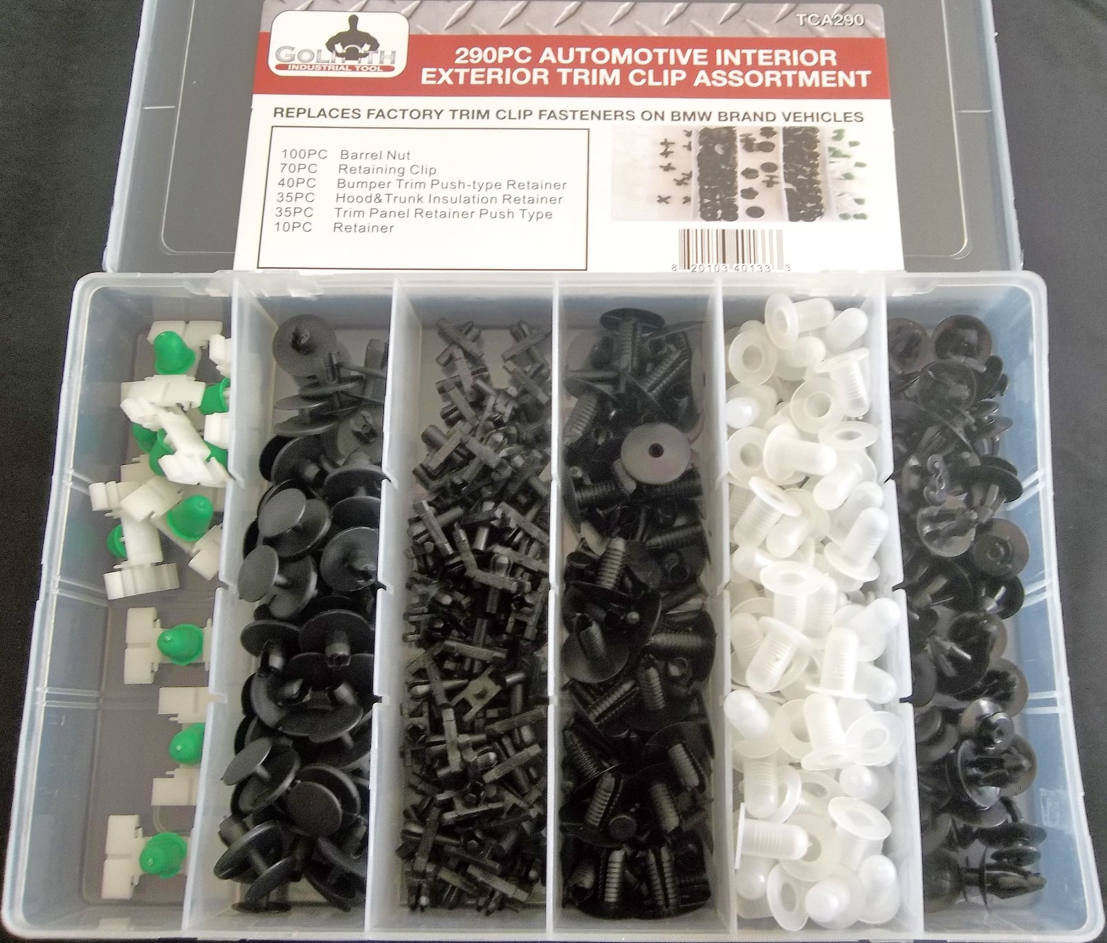 290pc BMW Trim Clip Retainer Panel Bumper Body Fastener Assortment ...