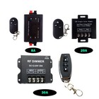 8A 20A 30A DC12V 24V RGB Controller 3 Keys Led Dimmer RF Wireless ...