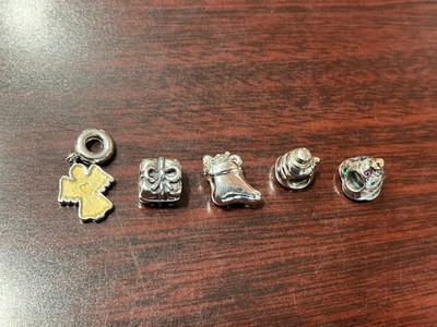 Pandora Sterling Silver Christmas Charms Set of (4) 15.8 Gr. | eBay