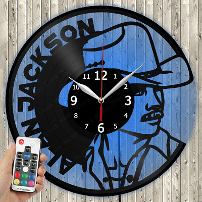 LED Clock Alan Jackson LED Light Vinyl Record Wall Clock LED Wall Clock ...