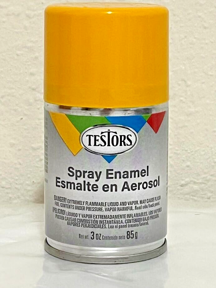 Testors Spray Paint ~ Yellow 1214T Enamel 3oz Rust-Oleum Hobby ...