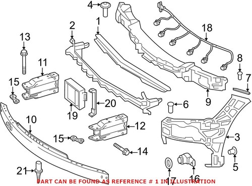 Genuine OEM Front Upper Radiator Support Tie Bar Bracket For Mercedes ...