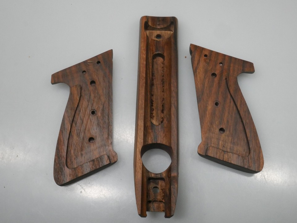 CUSTOM WALNUT PISTOL FOREARM & GRIPS FIT CROSMAN 1720T/1720 T, BENJAMIN ...