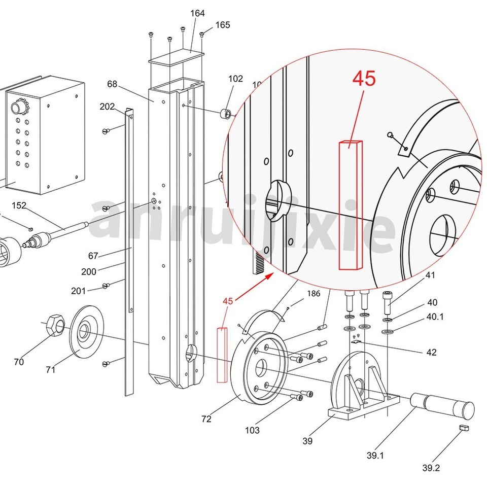 Mini Mill Base Gib Strip for SIEG X2/X2L/CX605/G8689/JETCO JMD-2/JETCO ...