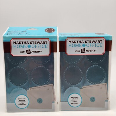 Martha Stewart Home Office with Avery Embossed Labels Blue Model 72457 ...