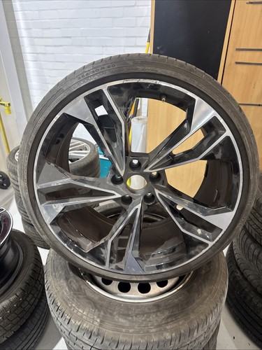 GENUINE AUDI A5 S5 8W POLYGON 20" INCH BLACK SMOKED ALLOY WHEEL X1 ...