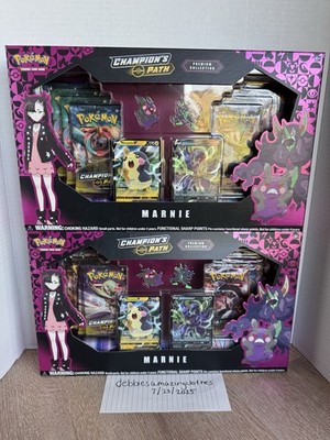Pokémon TCG: Marnie Premium Collection Box Champions Path New Factory ...