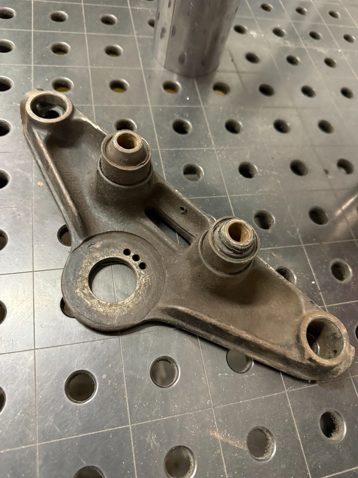 Harley OEM Glide triple tree set Panhead Shovelhead for 1pc risers ...