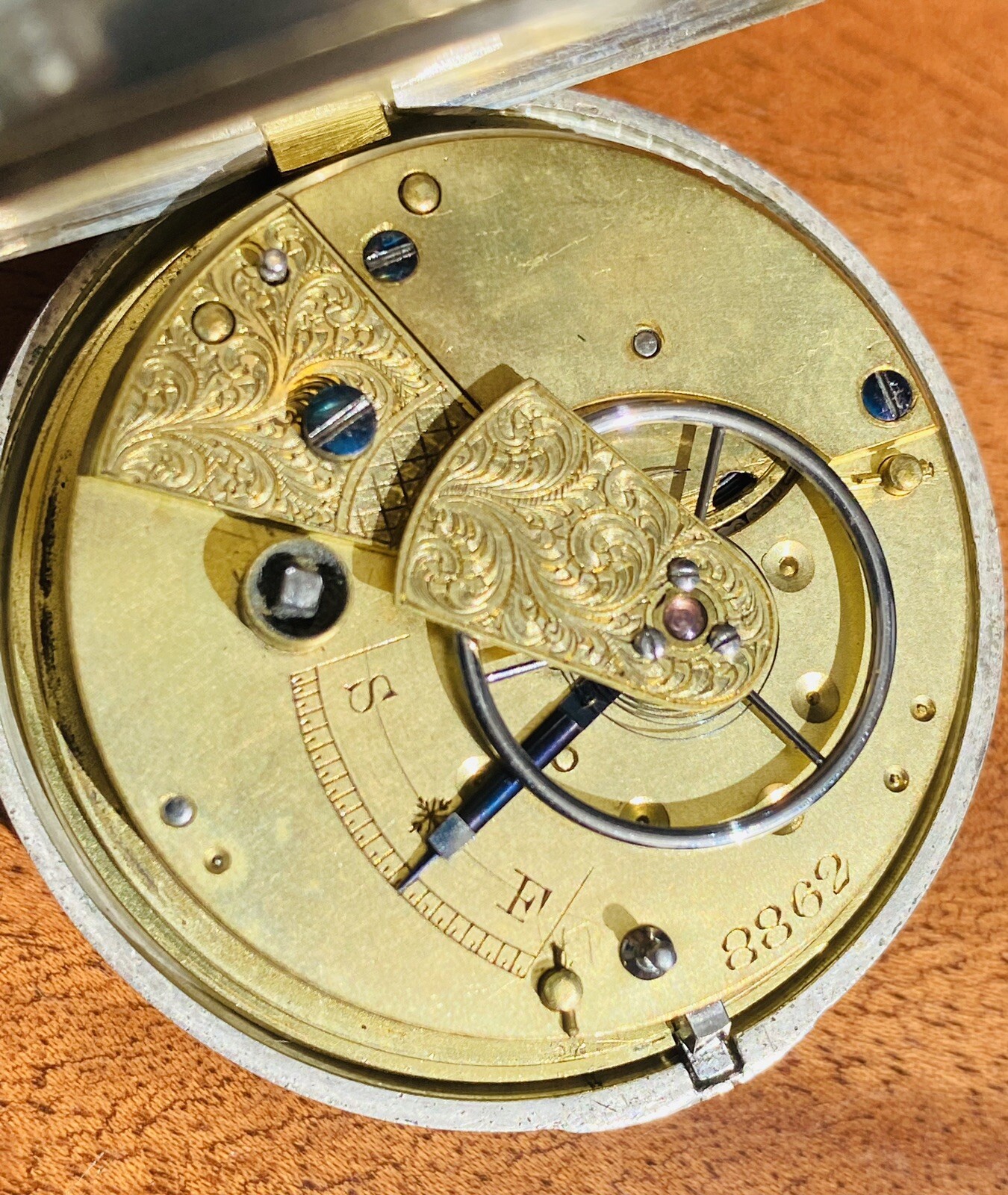 Pair Cased, 1876, Fusee Lever, Silver Dial Pocket Watch. Large 56mm ...