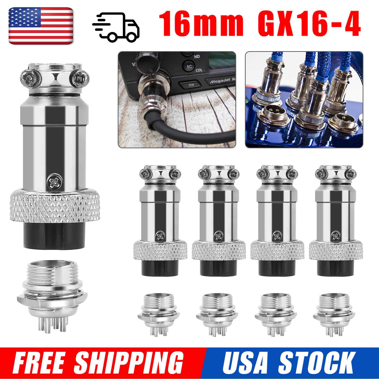 Ws28 16 Pin Waterproof Connector High Voltage Bulkhead Aviation ...