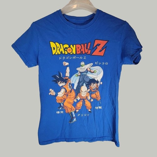 Dragon Ball Z Mens Shirt Small Ripple Junction Animation Blue Casual ...