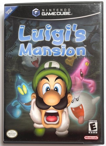 ORIGINAL VINTAGE NINTENDO GAMECUBE "LUIGI'S MANSION BLACK LABEL GAME ...