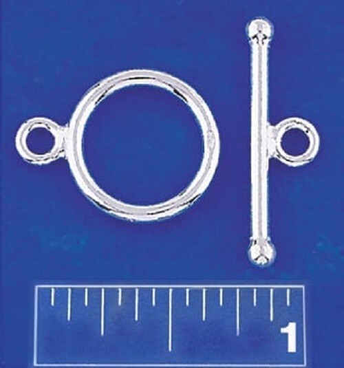 925 Sterling Silver Large Toggle Clasp 15mm Loop Jewelry Gifts | eBay