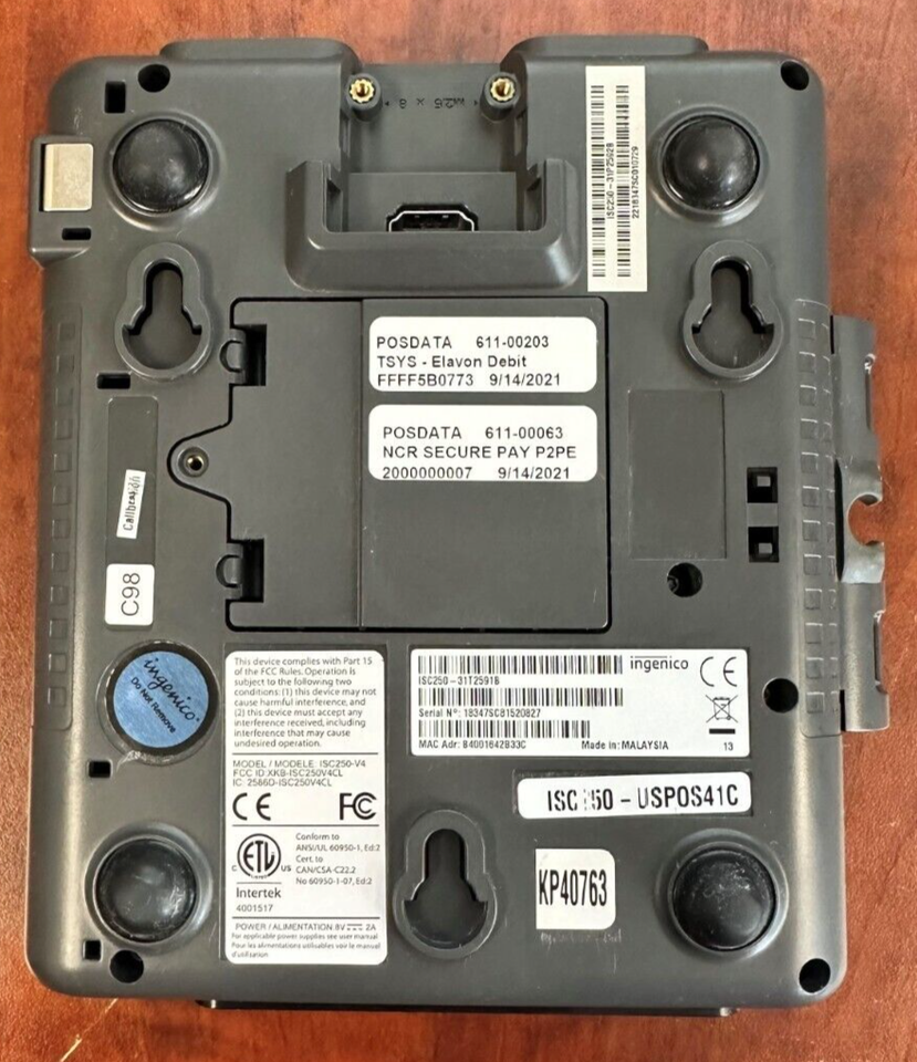 Ingenico iSC Touch 250 credit card reader | eBay