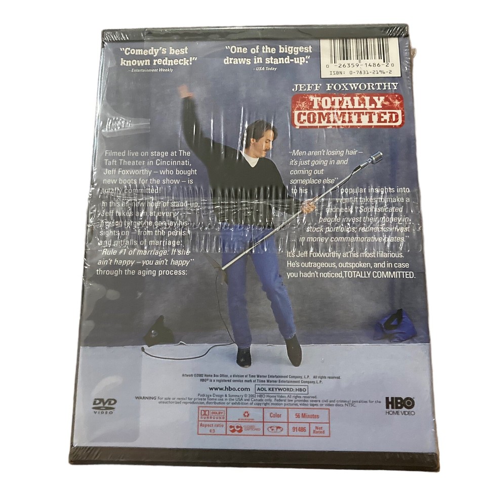 Jeff Foxworthy - Totally Committed (DVD, 2002) snap case NEW SEALED ...