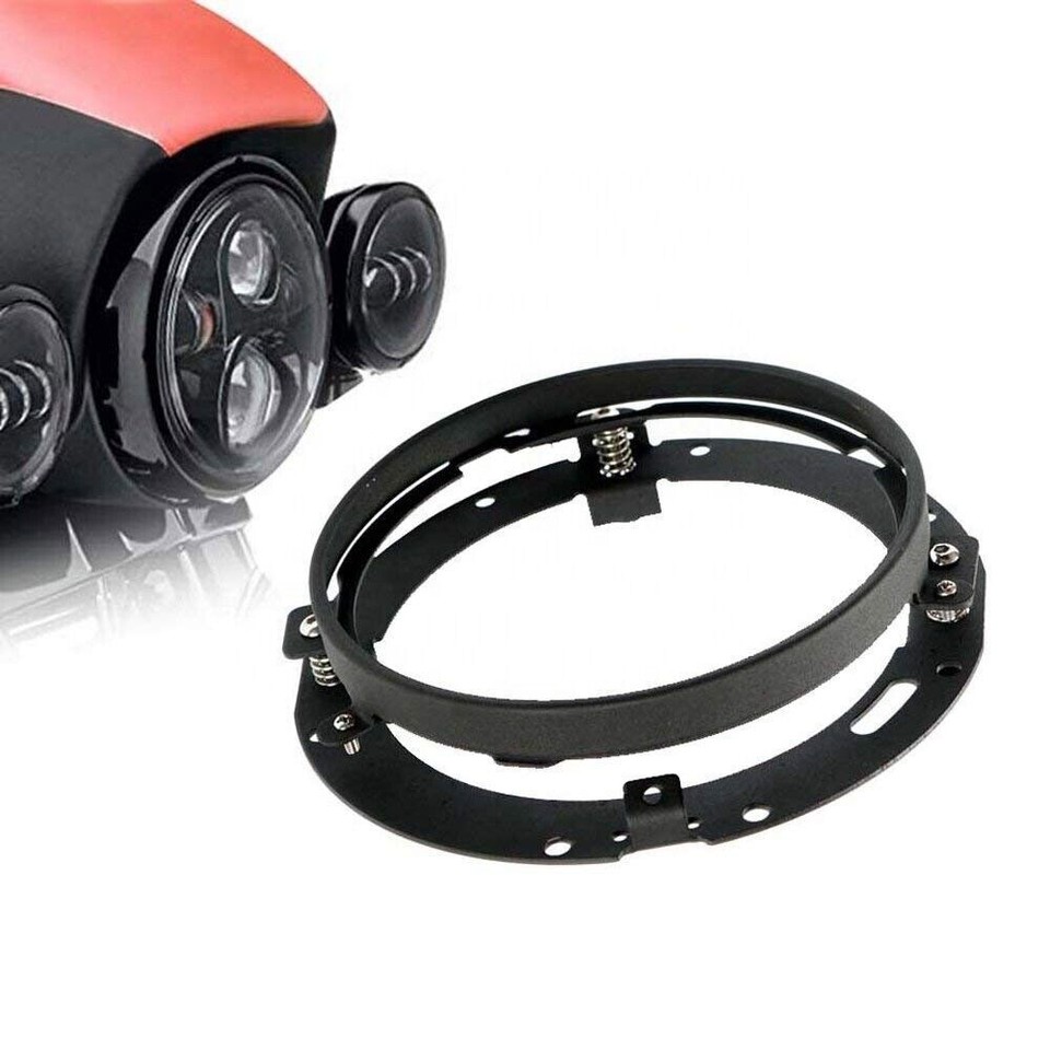 7'' LH&RH Black Headlight Bulb Brackets Buckets For Jeep Wrangler 2007 ...