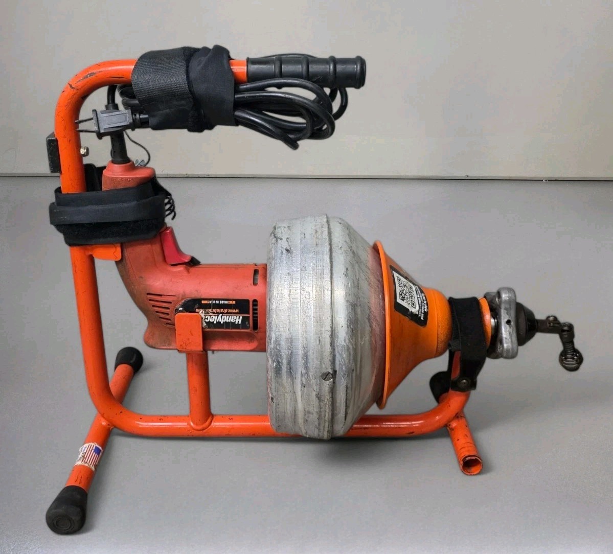 GENERAL SUPER-VEE DRAIN SNAKE CLEANER ELECTRIC DRILL POWERED SEWER ...