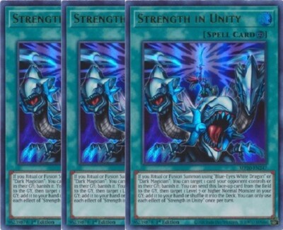Yugioh - Strength in Unity x 3 -1st Edition Ultra Rare NM - Free Holo ...